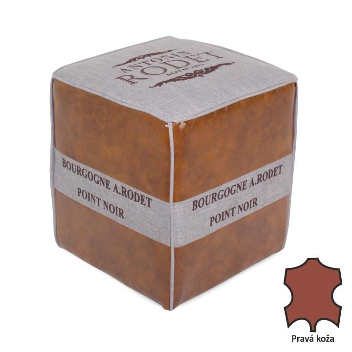 Kožená taburetka Roman 2 za 29 € | nabbi