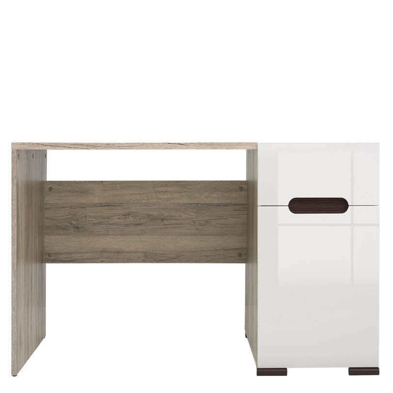 PC stôl Azteca BIU1D1S/8/12 dub san remo / biely lesk / wenge magia za ...