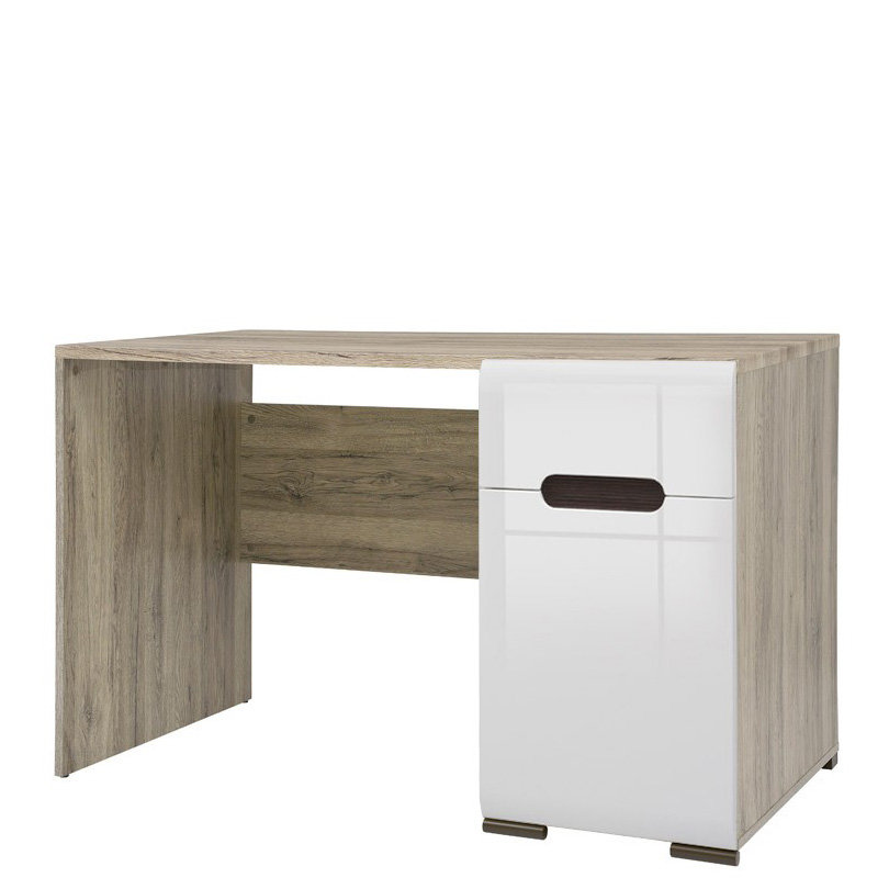 PC stôl Azteca BIU1D1S/8/12 dub san remo / biely lesk / wenge magia za ...