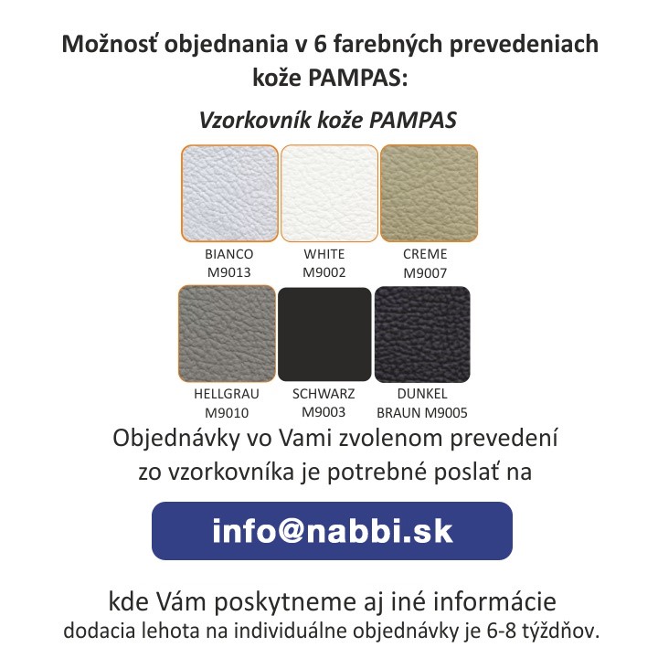 Kožená taburetka Melesio za 229 € | nabbi