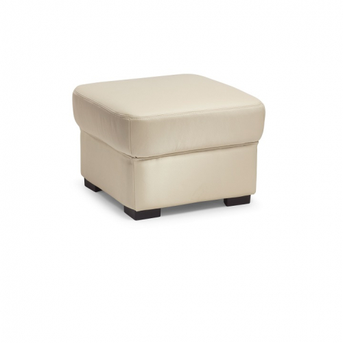 Kožená taburetka Danilo svetlošedá koža za 142 € | nabbi