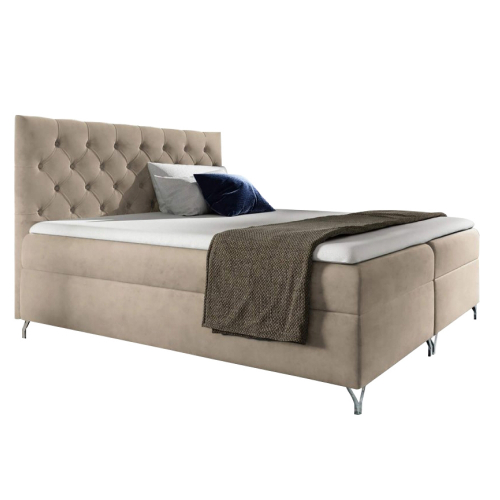 Boxspringová manželská posteľ Guliette 160 béžová (Velvet) za 599€ | nabbi