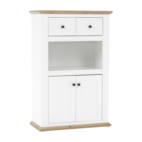 Dvojdverová komoda so zásuvkami Leon MZ8 biela / dub grand za 283 € | nabbi